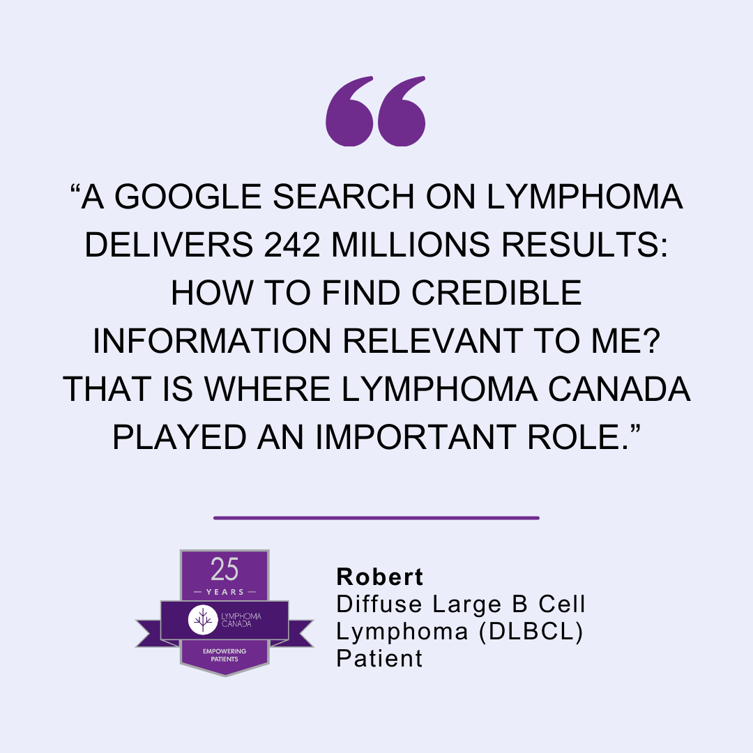 Patient Stories - Robert's Story - Lymphoma Canada